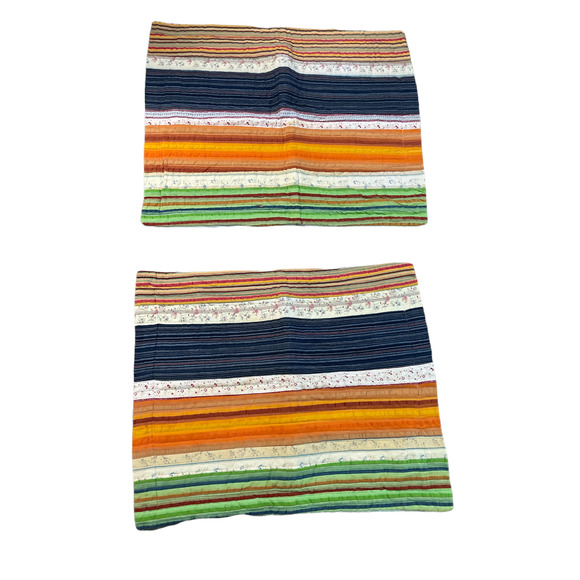 Pier 1 | Bedding | Pier One Set Of 2 Standard Pillow Shams Quilted Tie ...